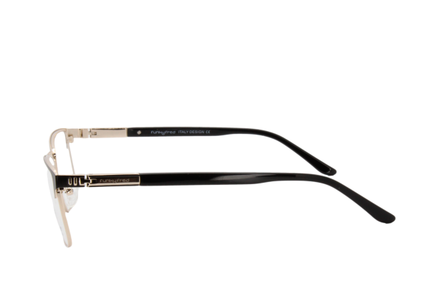 Lente Oftálmico Funky Fred Eyewear 2003M Dorado con negro – Ópticas Exe ...